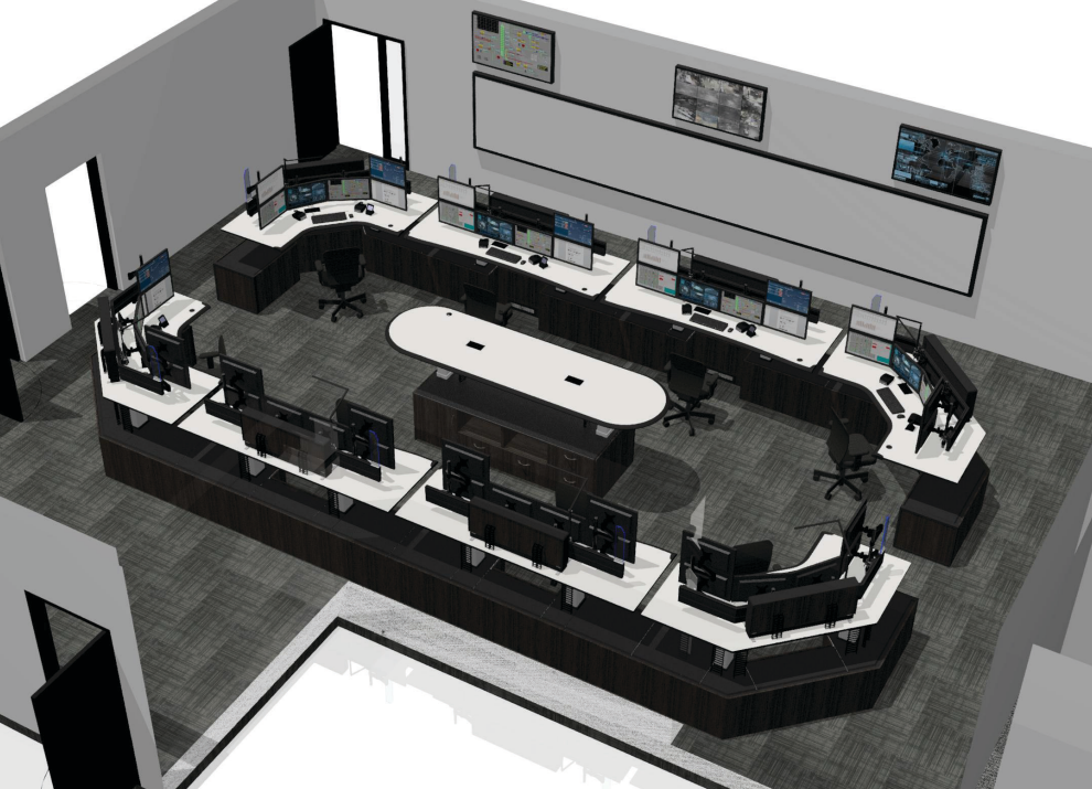 Designing The Perfect 911 Dispatch Center Layout Revco S Ultimate Control Room Consoles